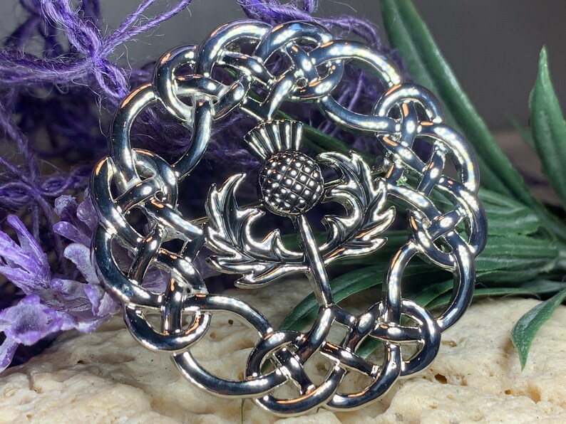 Thistle Brooch Celtic Jewelry Scotland Jewelry Outlander | Etsy