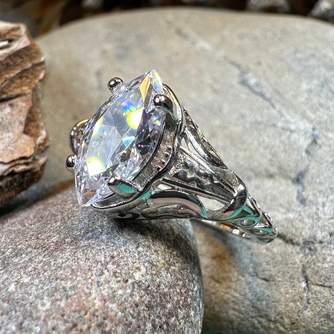 Celtic Engagement Ring, Celtic Jewelry, Irish Promise Ring, Irish Ring ...