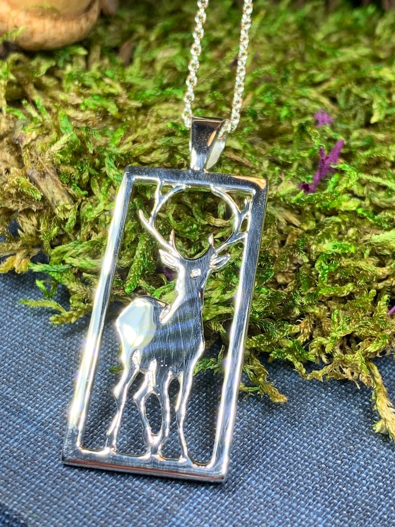 Stag Necklace Scotland Jewelry Scottish Stag Hunter Gift - Etsy