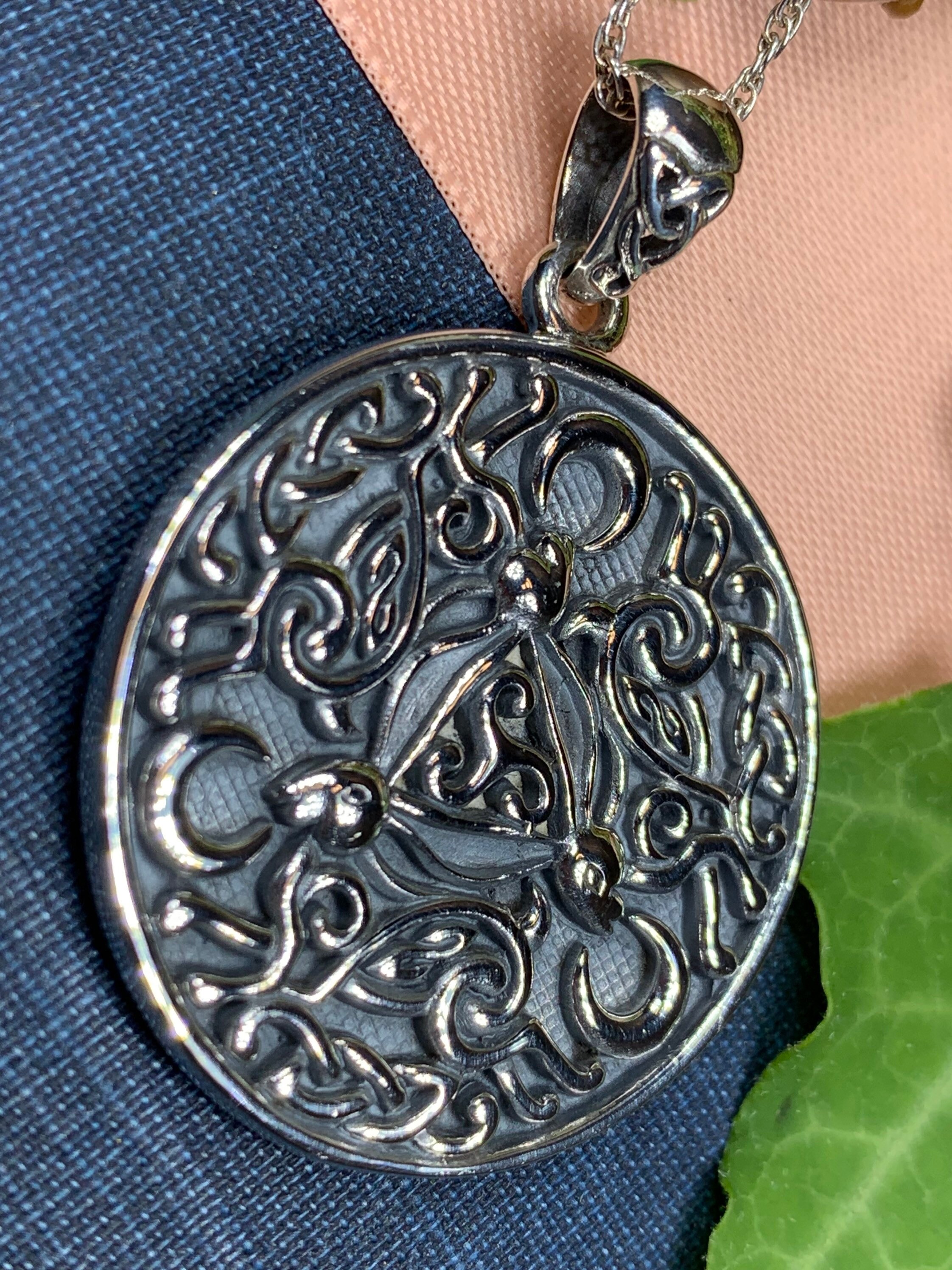 Rabbit Necklace Triple Hare Pendant Animal Jewelry Nature | Etsy