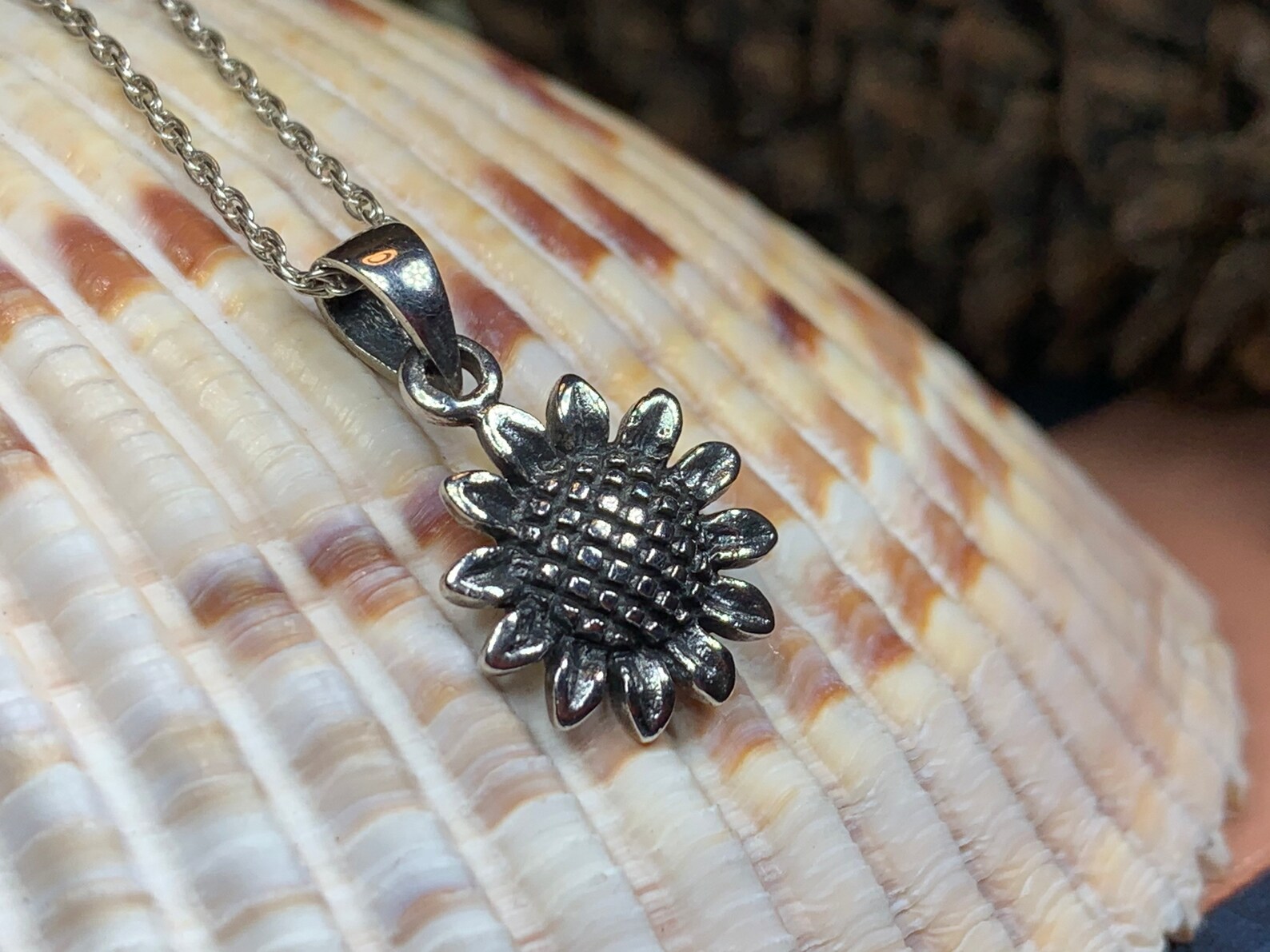 Sunflower Necklace Celtic Jewelry Scotland Jewelry Flower - Etsy
