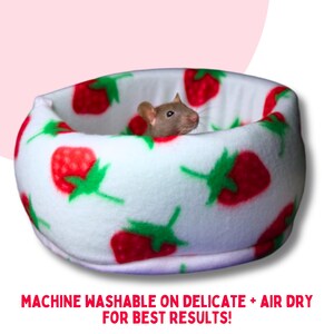 Strawberry Cuddle Cup for Small Animal Cuddle Cup for Guinea Pig Bed ...