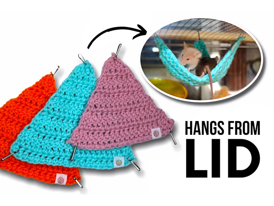 Mouse Hanging Hammock for Small Animals Cage Hammock for Multiple Mice ...