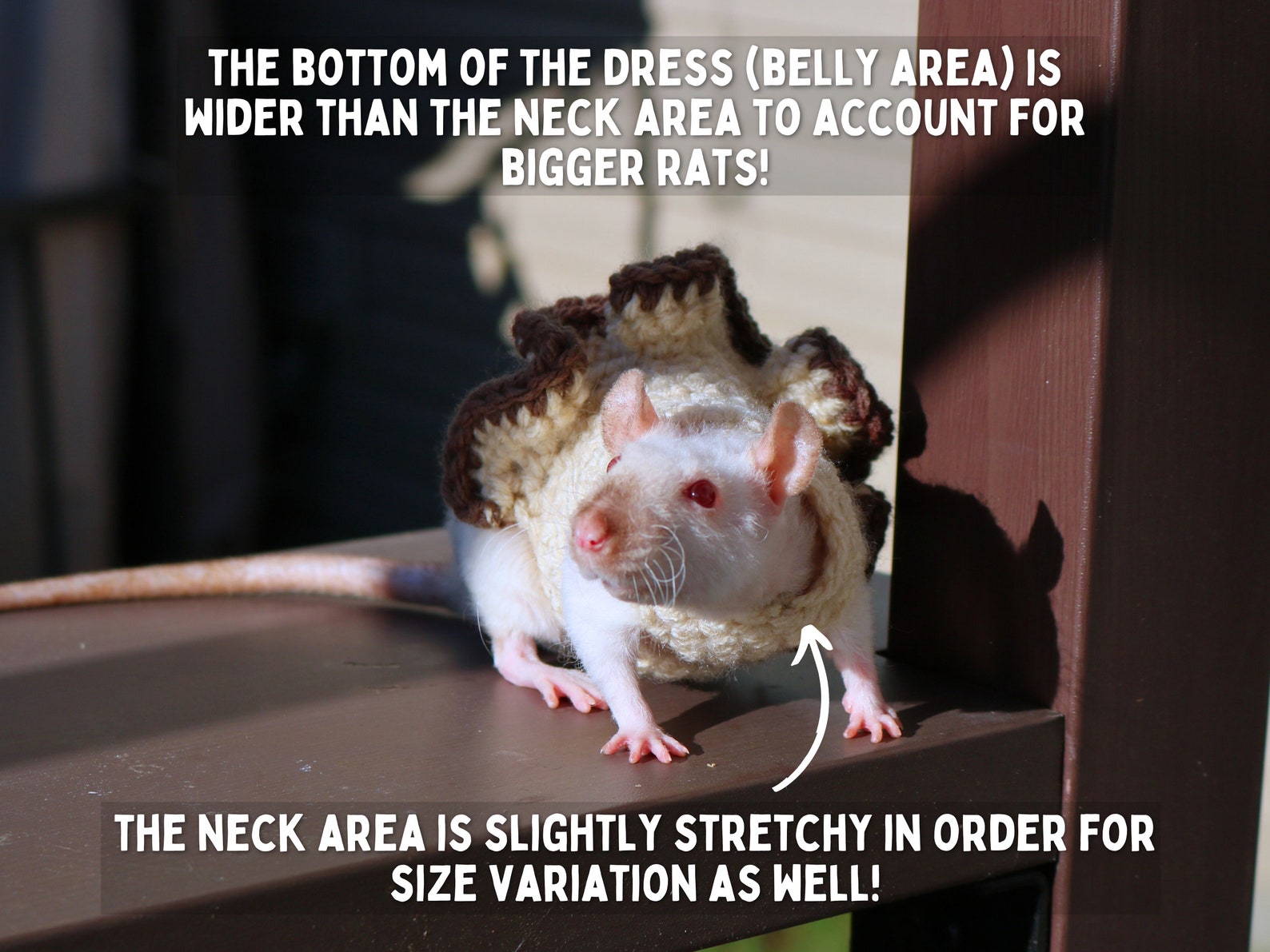 Rat Dress for Rat Crochet Dress for Pet Rat Sweater for Fancy Rat ...
