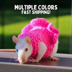 Rat Dress for Rat Crochet Dress for Pet Rat Sweater for Fancy Rat ...