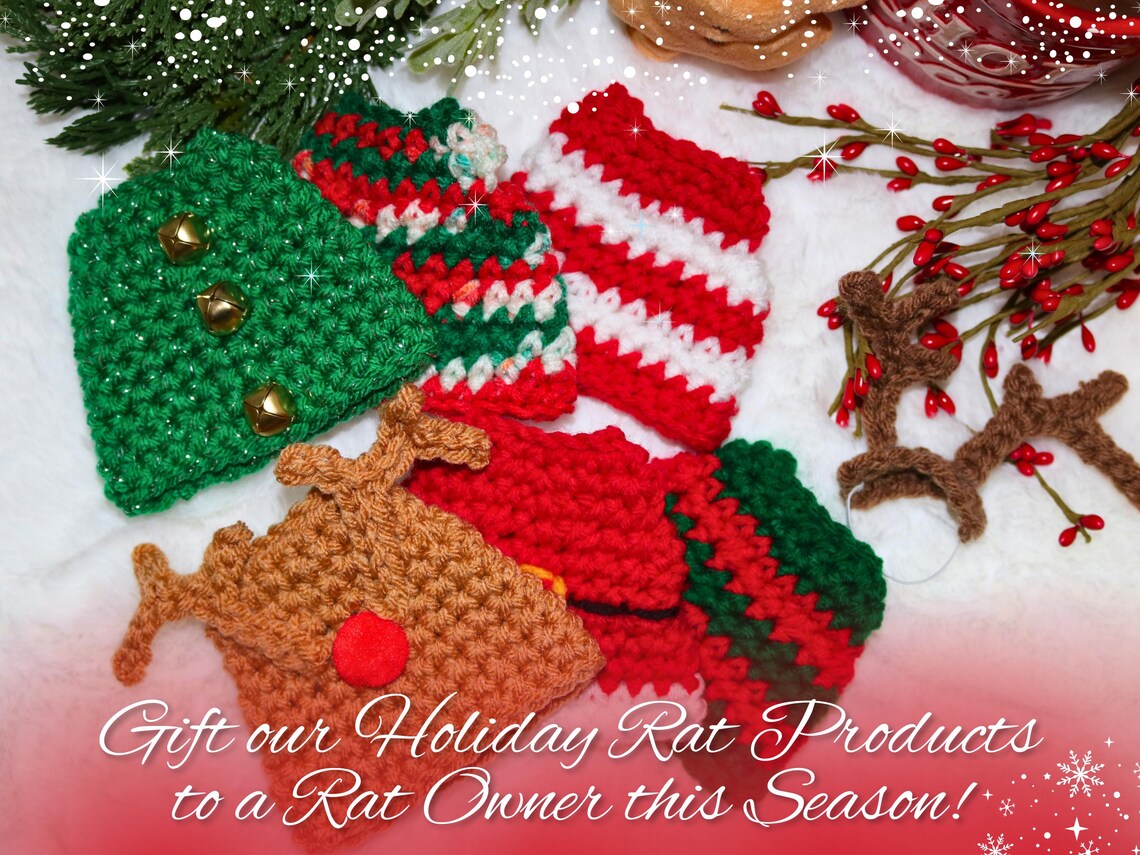 Reindeer Antlers for Pet Rat Christmas Outfit for Small Pet Christmas ...