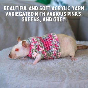 Rat Sweater for Rat Crochet Sweater for Small Pet Sweater for Fancy Rat ...