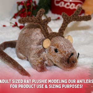 Reindeer Antlers for Pet Rat Christmas Outfit for Small Pet Christmas ...