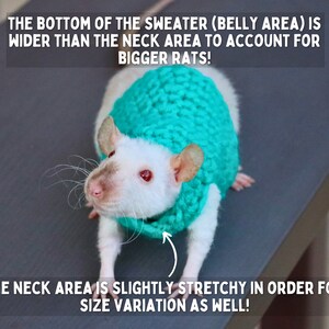 Rat Sweater for Rat Crochet Sweater for Small Pet Sweater for Fancy Rat ...