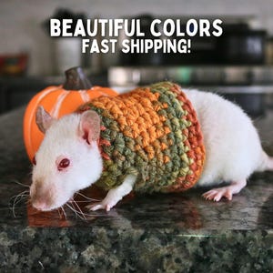 Rat Sweater for Rat Crochet Sweater for Small Pet Sweater for Fancy Rat ...