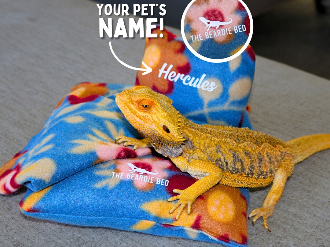 Bearded Dragon Bed "the Beardie Bed" Girly Gift for Reptile Owner ...