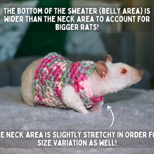 Rat Sweater for Rat Crochet Sweater for Small Pet Sweater for Fancy Rat ...
