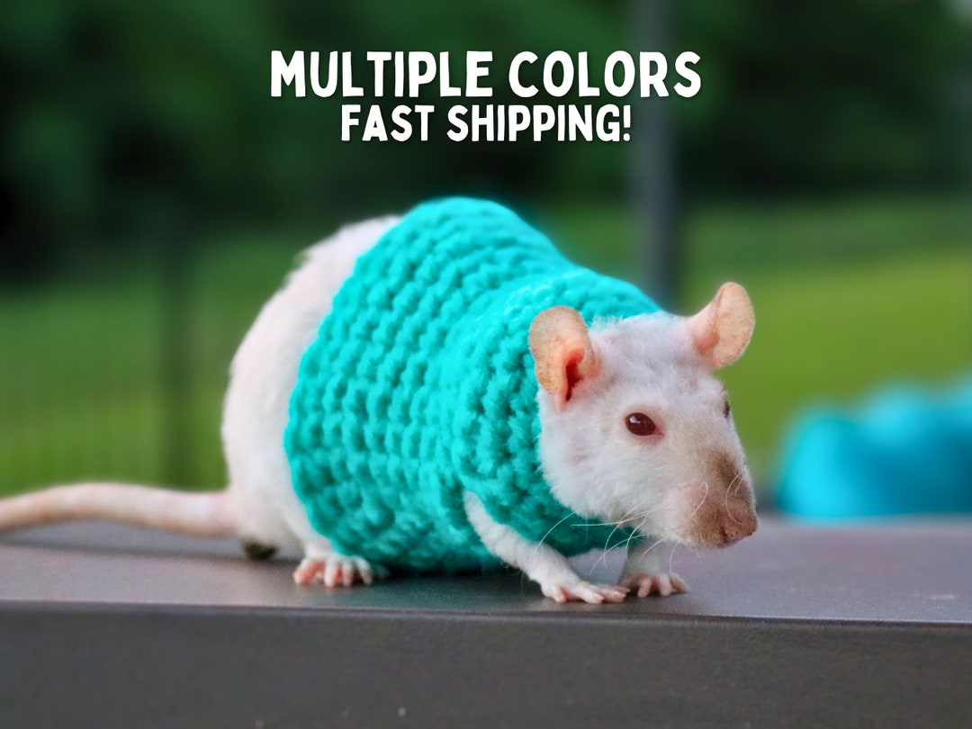 Rat Sweater for Rat Crochet Sweater for Small Pet Sweater for Fancy Rat ...