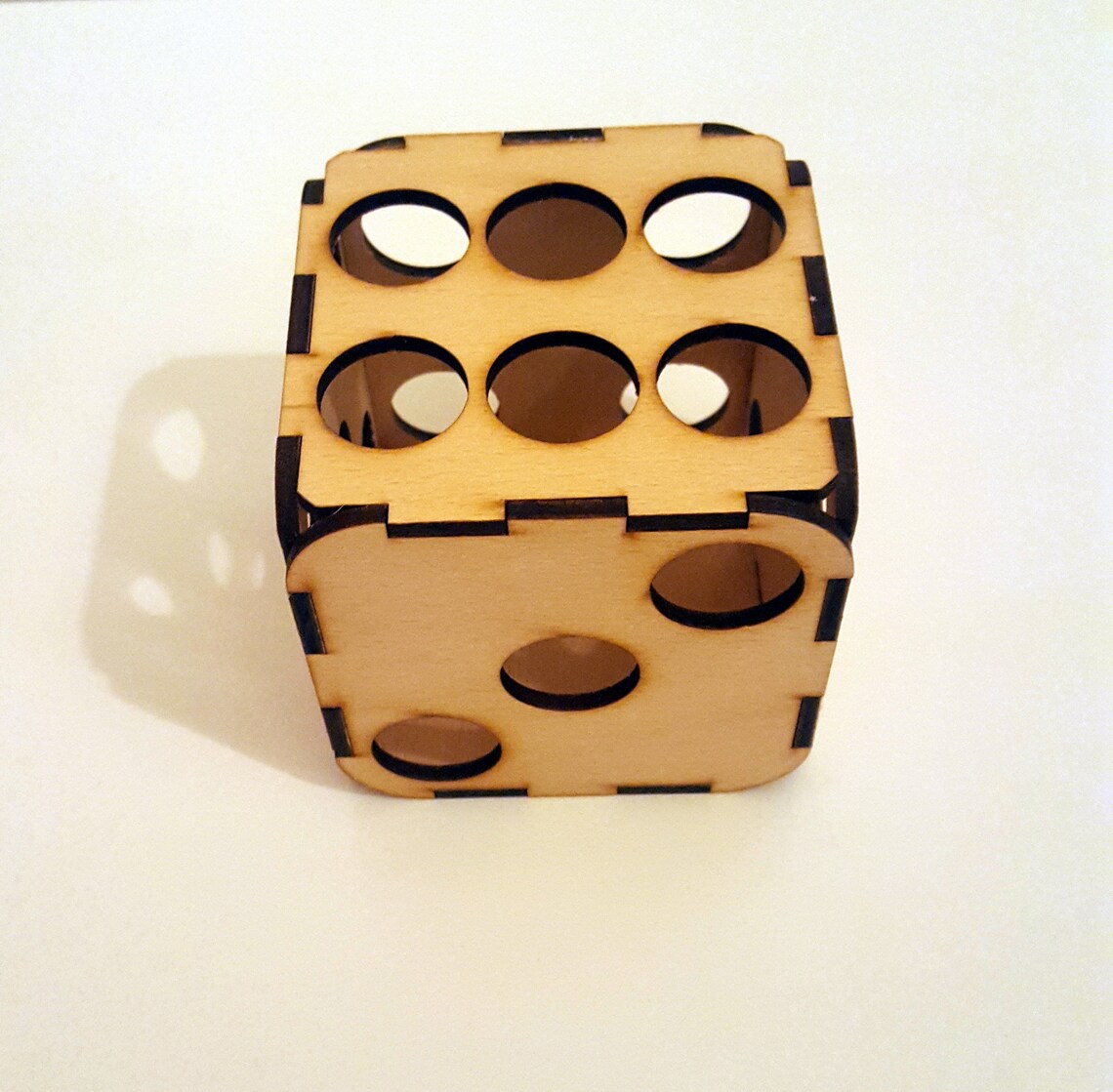 Cnc Plans for Laser Cutting Dice Pencil Holder - Etsy