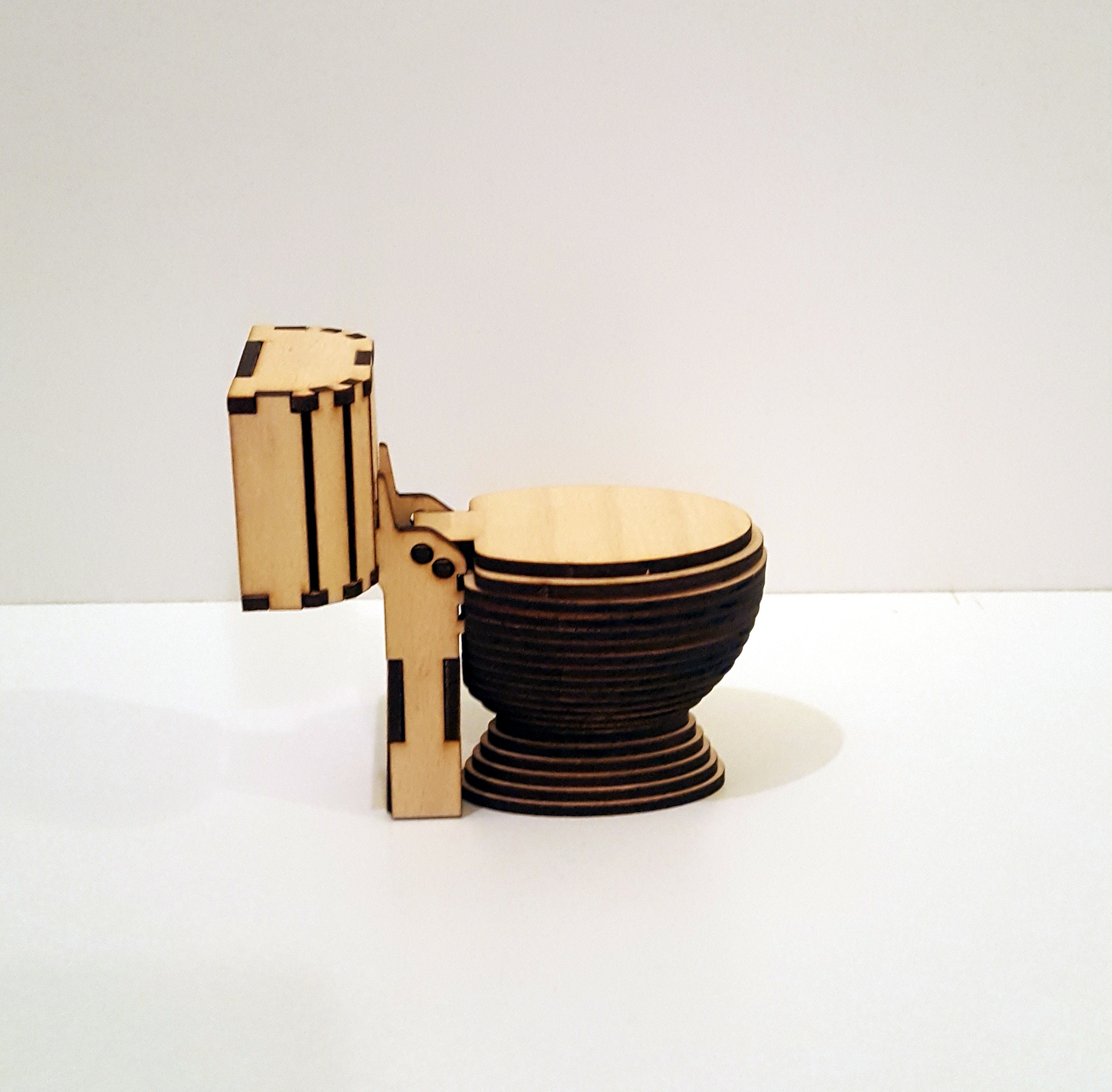 Toilet for 12 Inch Dolls, Dxf, Ai, Svg Files Ready for Laser Cutting - Etsy