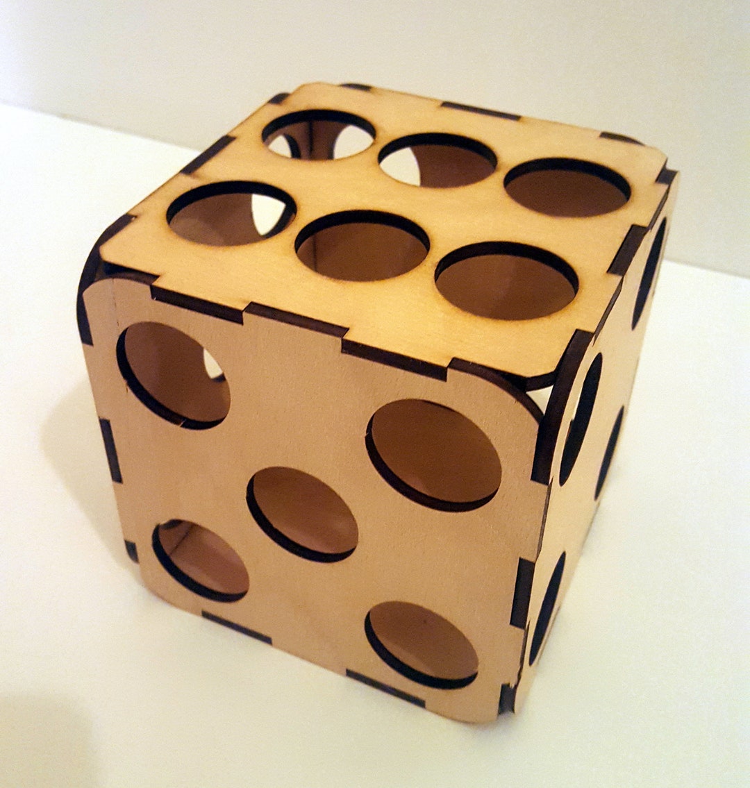 Dice Pencil Holder Vector Plan: Laser Cut Files (digital Download) - Etsy