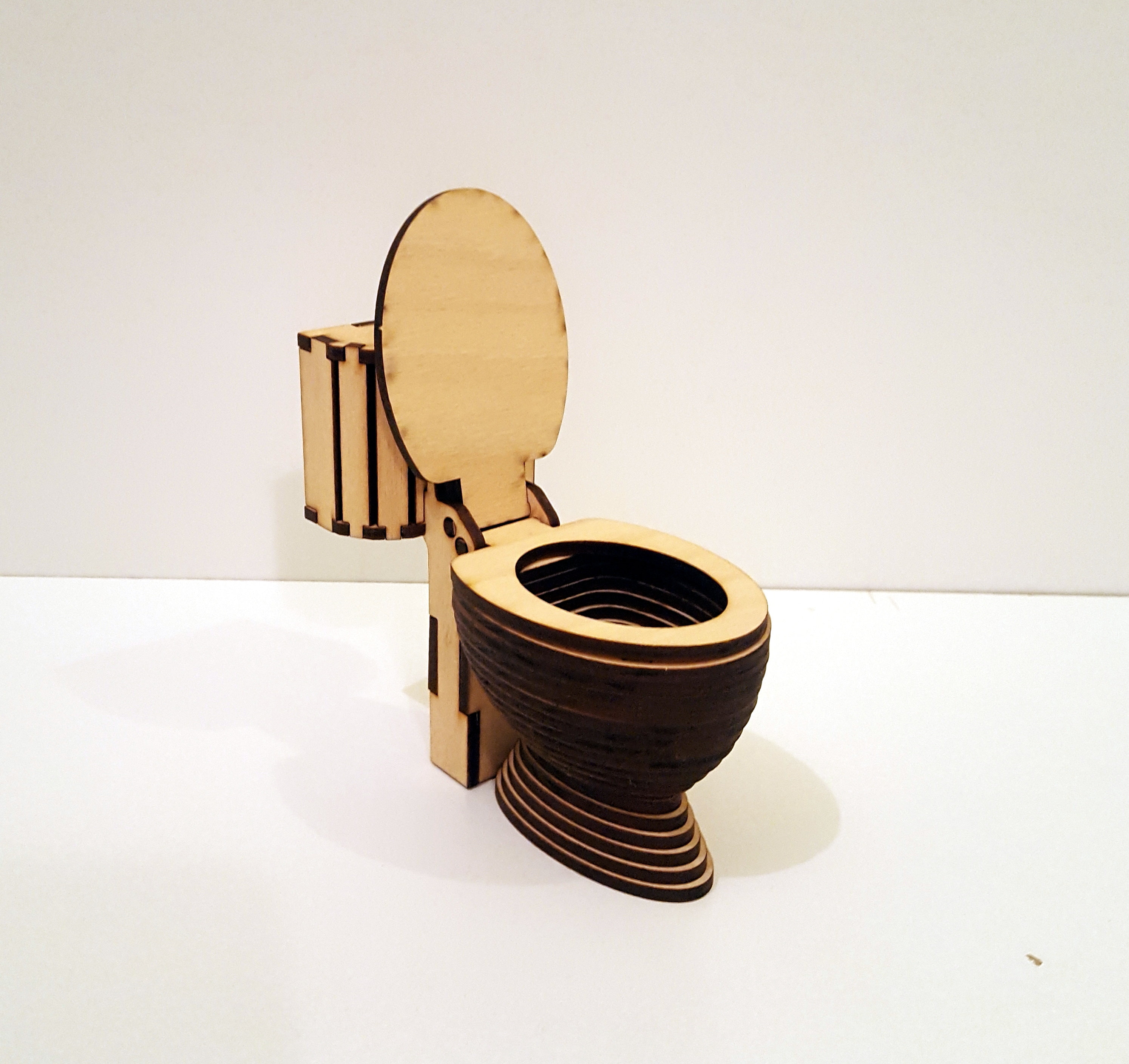 Toilet for 12 Inch Dolls, Dxf, Ai, Svg Files Ready for Laser Cutting - Etsy