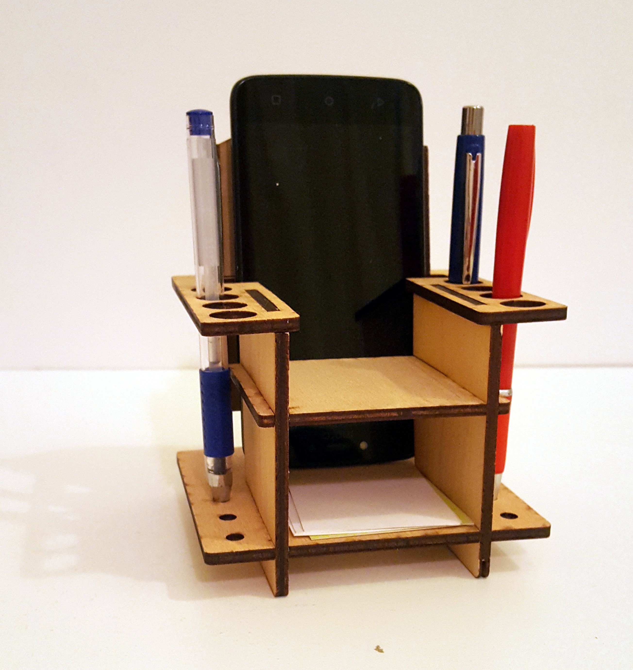 Laser-cut Throne Phone Stand and Desk Organizer Digital Design File - Etsy