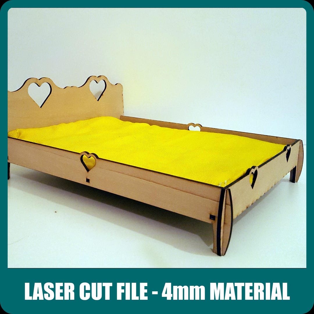Doll Bed Laser Cut Vector Model (digital Download) - Etsy