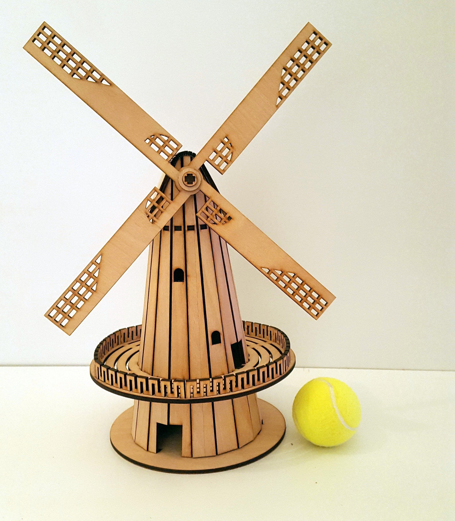 Dutch Windmill SVG Laser Cut File – Decorative Model for 4mm Plywood ...