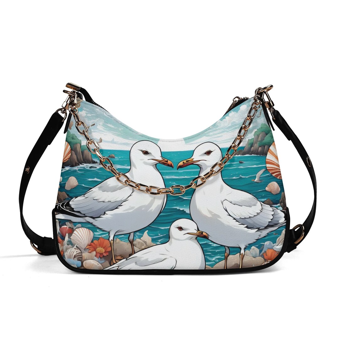 Sea Gull Seagull Cross-body Bag With Chain Decoration - Etsy