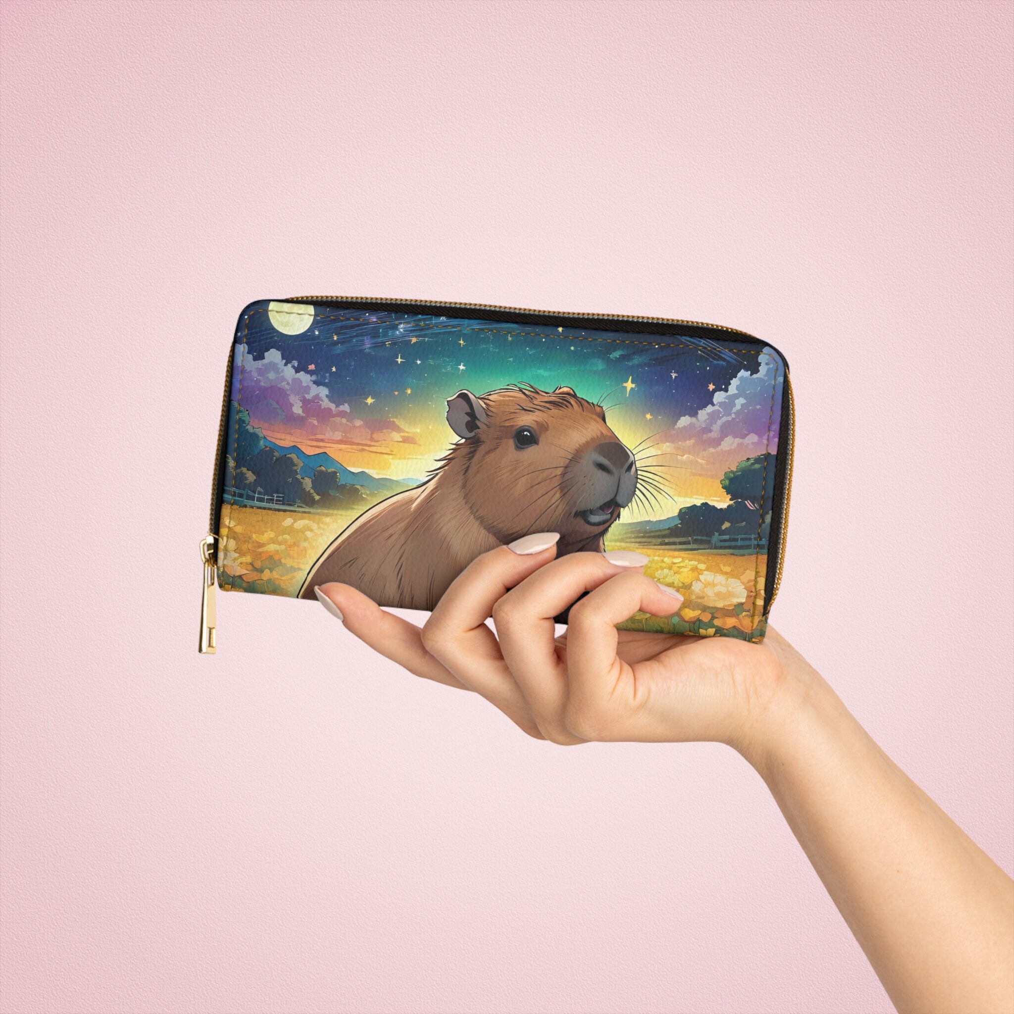 Capybara Zipper Wallet - Etsy