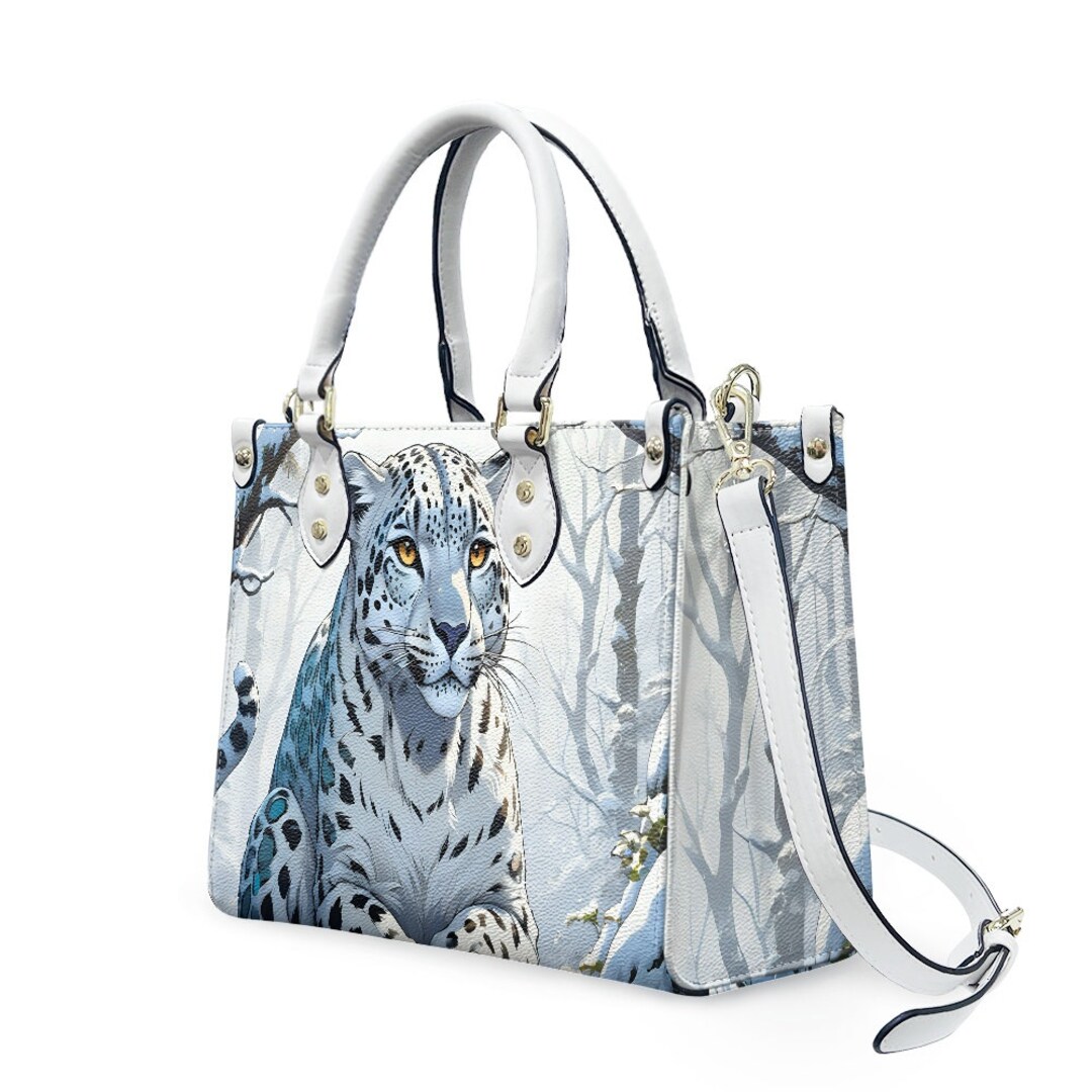 Snow Leopard Purse Bag - Etsy