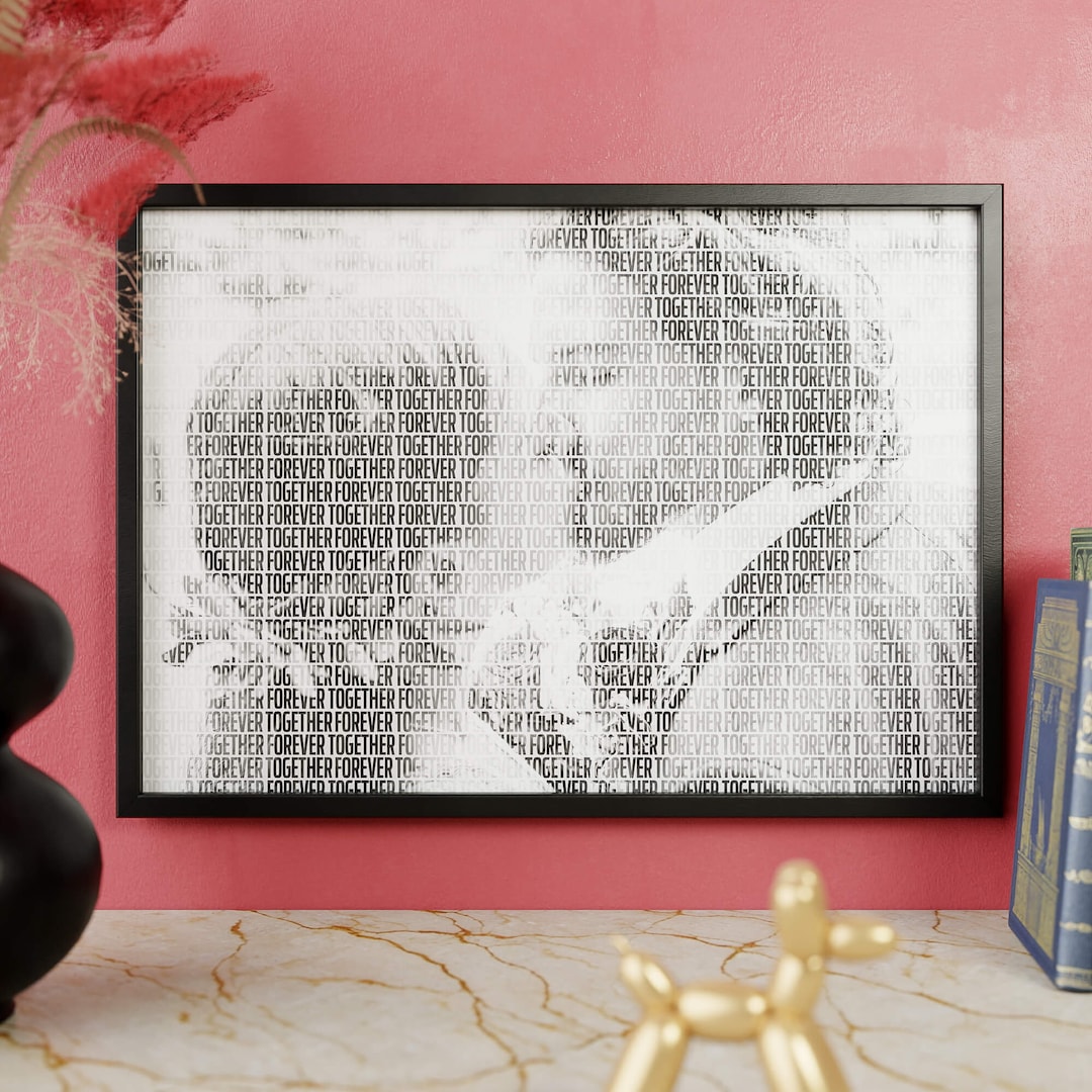 Custom Family Text Art Poster – Personalized Word Cloud From Photo ...