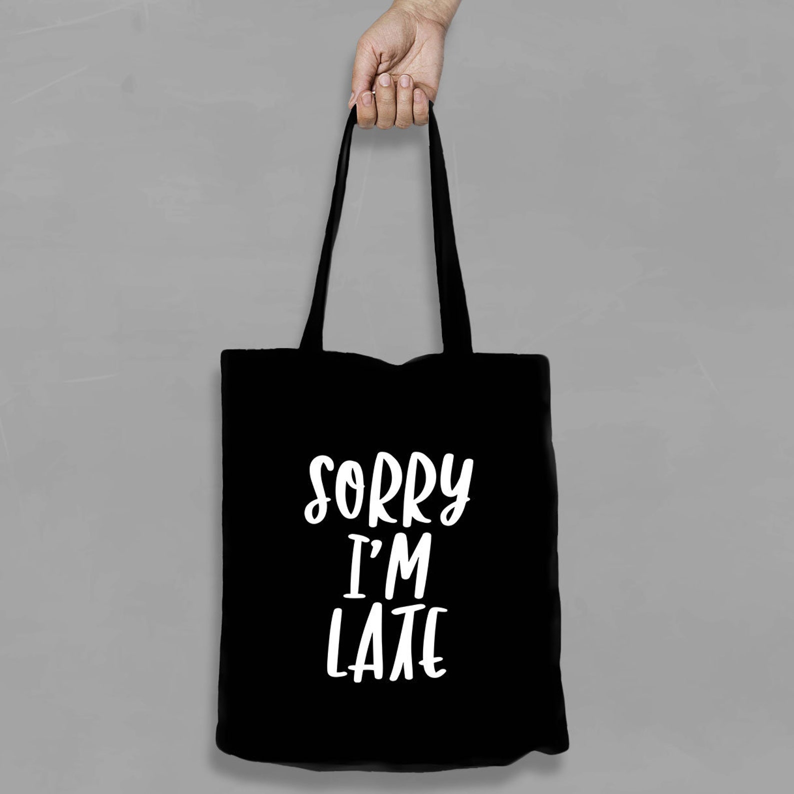 Shopping Canvas Tote Bag With QUOTE Shopping Bag Gift for Her With ...