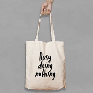 Shopping Canvas Tote Bag With QUOTE Shopping Bag Gift for Her With ...