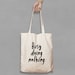 Shopping Canvas Tote Bag With QUOTE Shopping Bag Gift for Her With ...