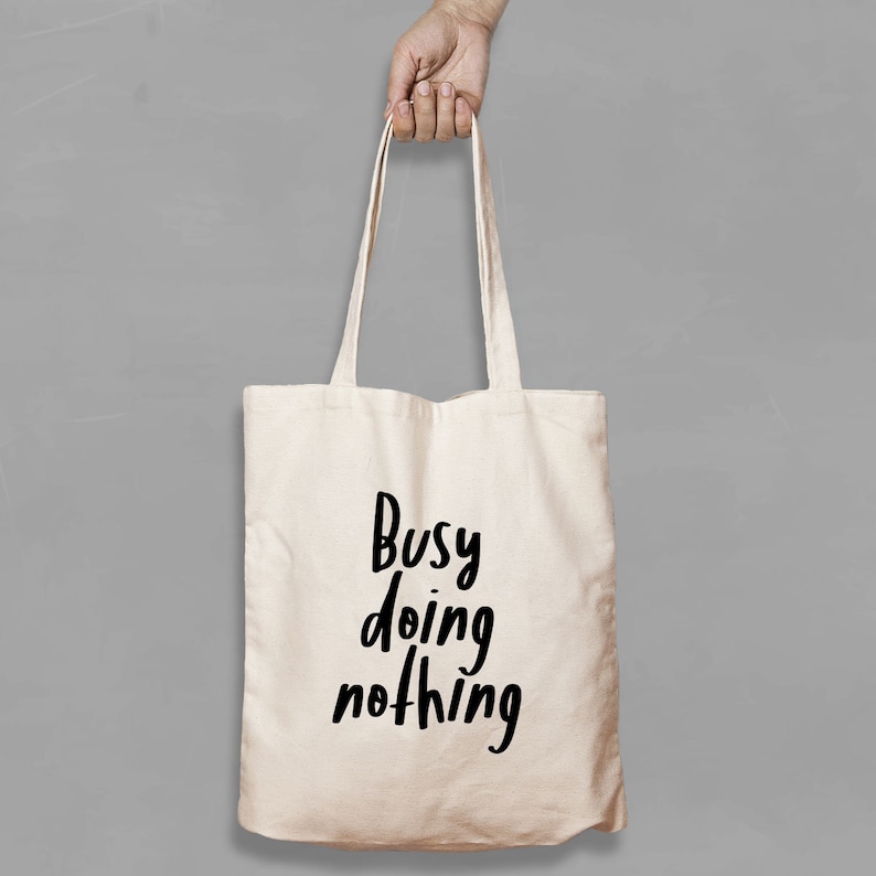 Shopping Canvas Tote Bag With QUOTE Shopping Bag Gift for Her With ...