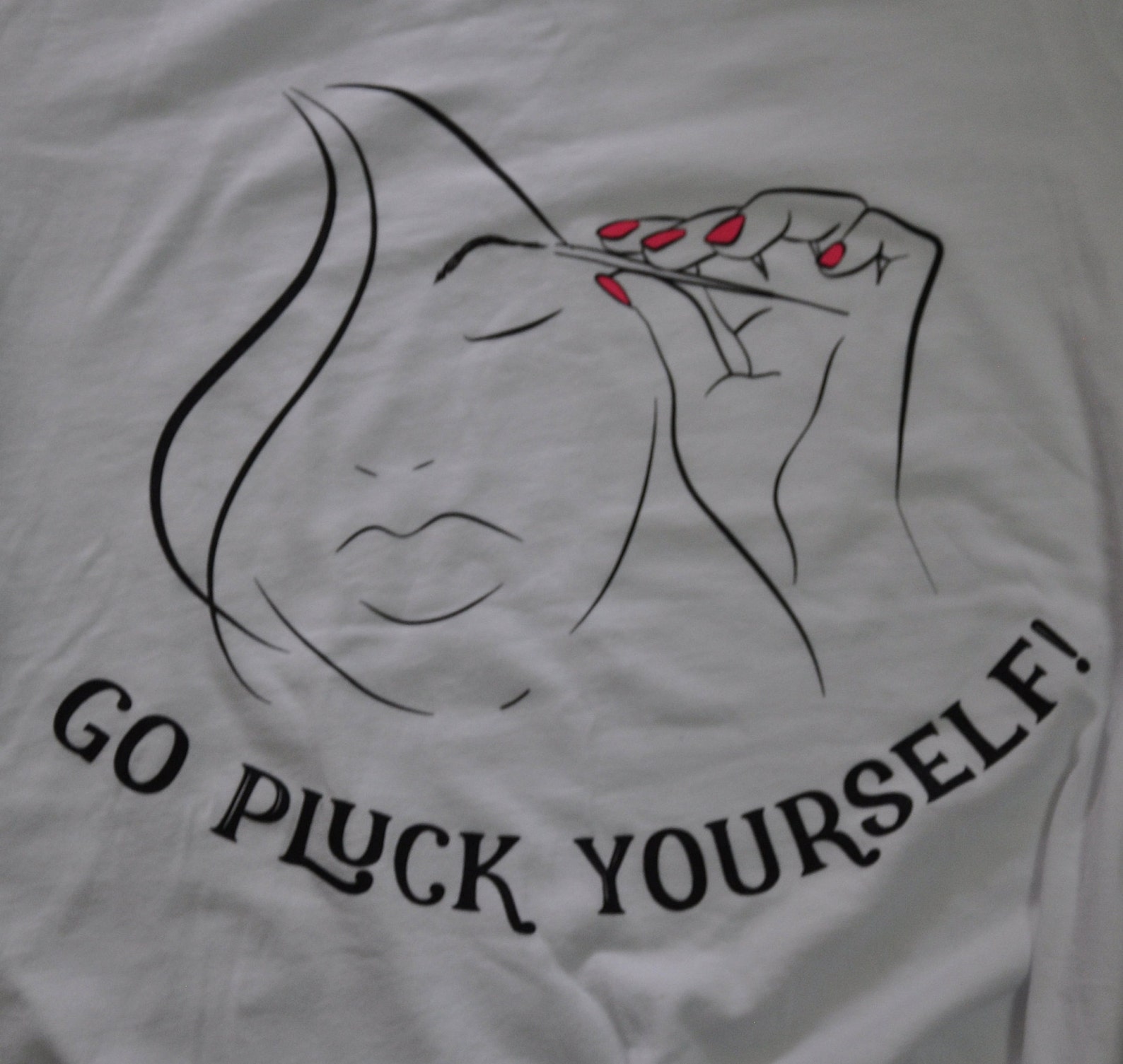 Go Pluck Yourself! Cotton Tshirt for Women - Etsy