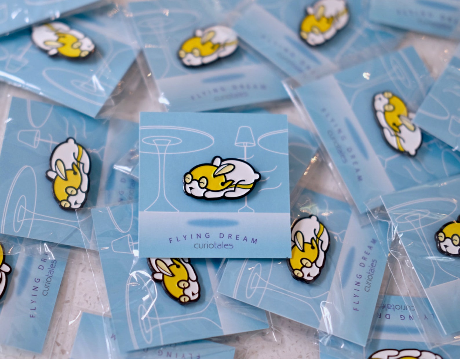 Flying Dream Waldo the Bunny Soft Enamel Lapel Cute Pin - Etsy