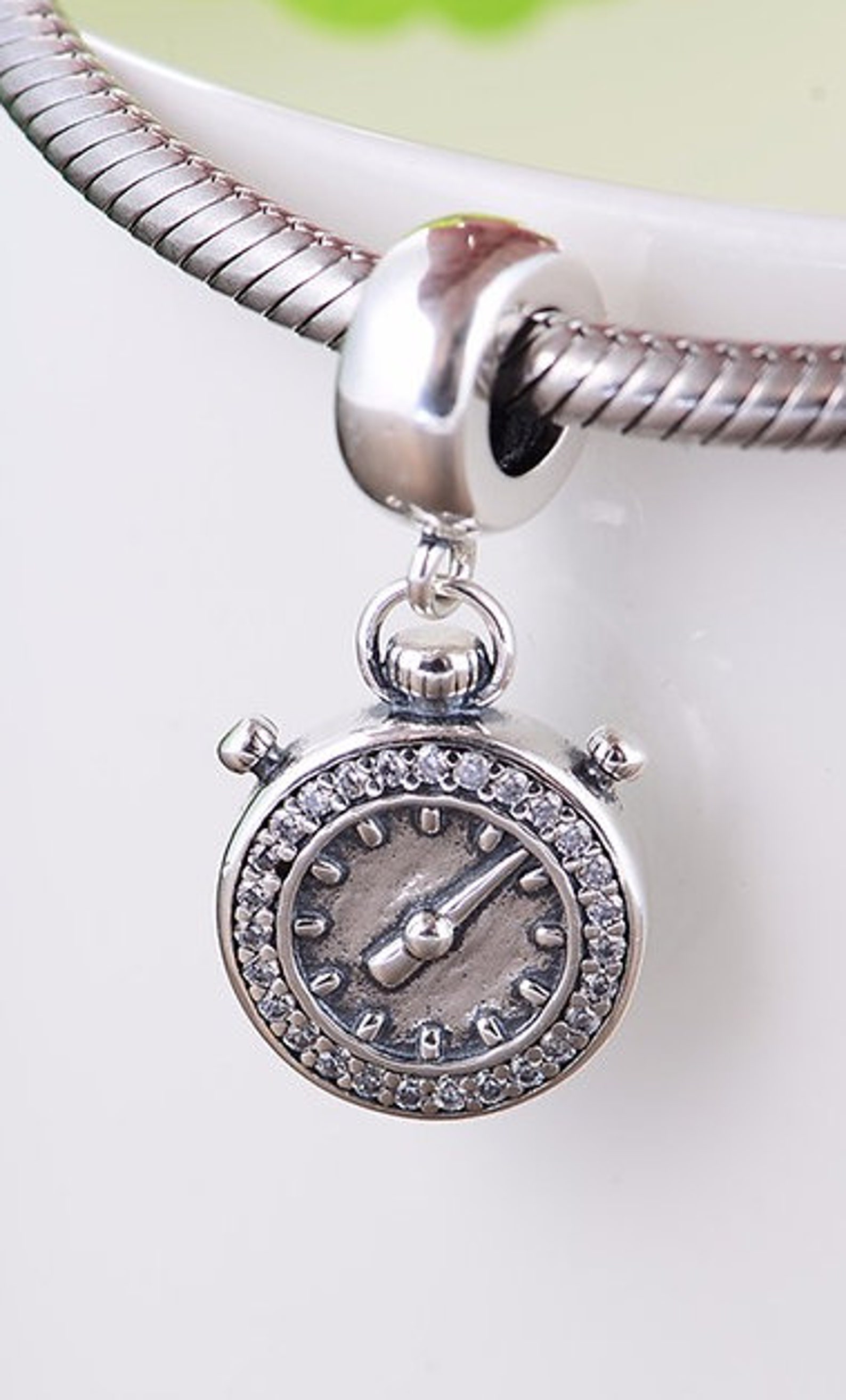 Sterling Silver Timer Charm Stopwatch Watches Watch - Etsy