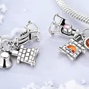 Sterling Silver Fireplace, Chair & Coffee Charm, Fireplace, Winter ...