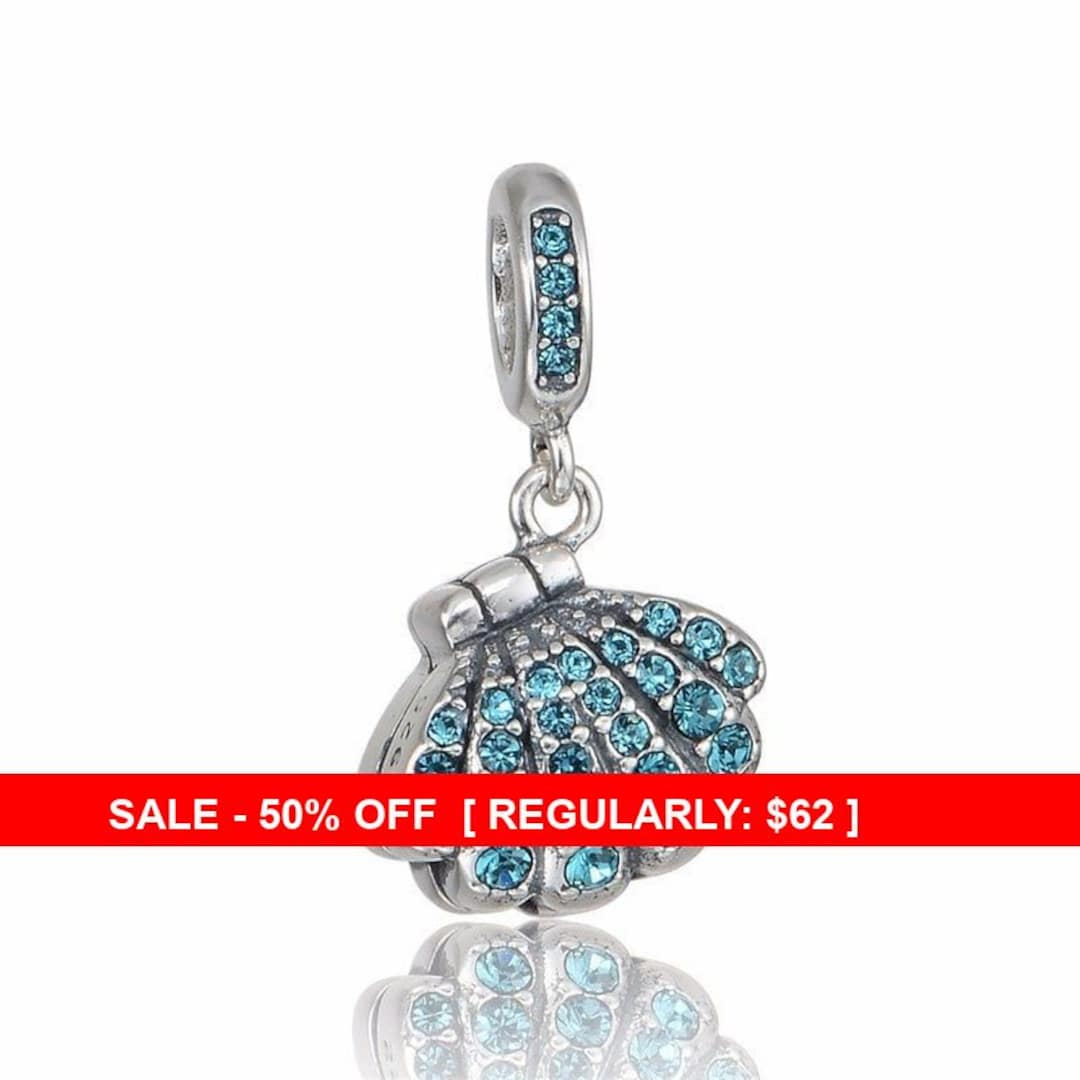 Sterling Silver Seashell Charm Starfish Charm Beach Charm - Etsy