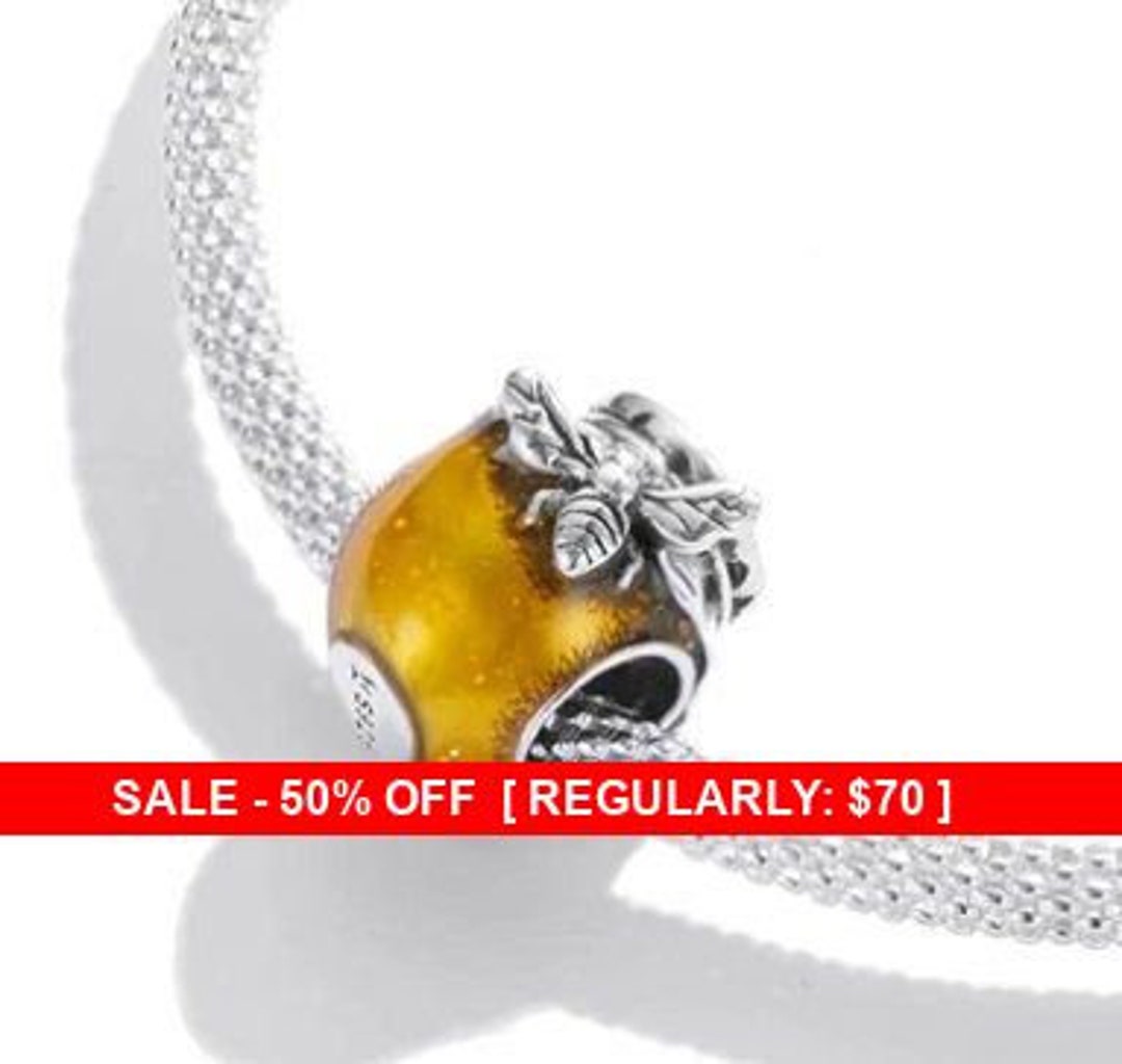 Sterling Silver Honey Pot Charm, Honeybee Charm, Honey Pot, Bee Jewelry ...