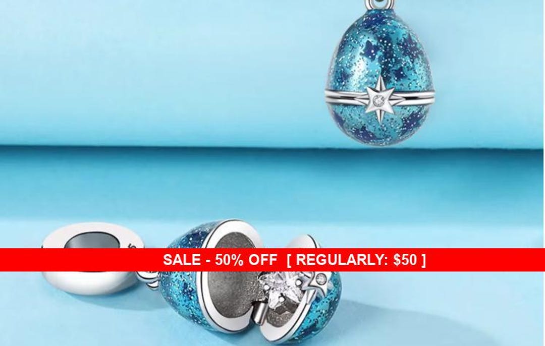 Sterling Silver Easter Egg Charm, Easter Bunny, Easter Gift, Easter ...