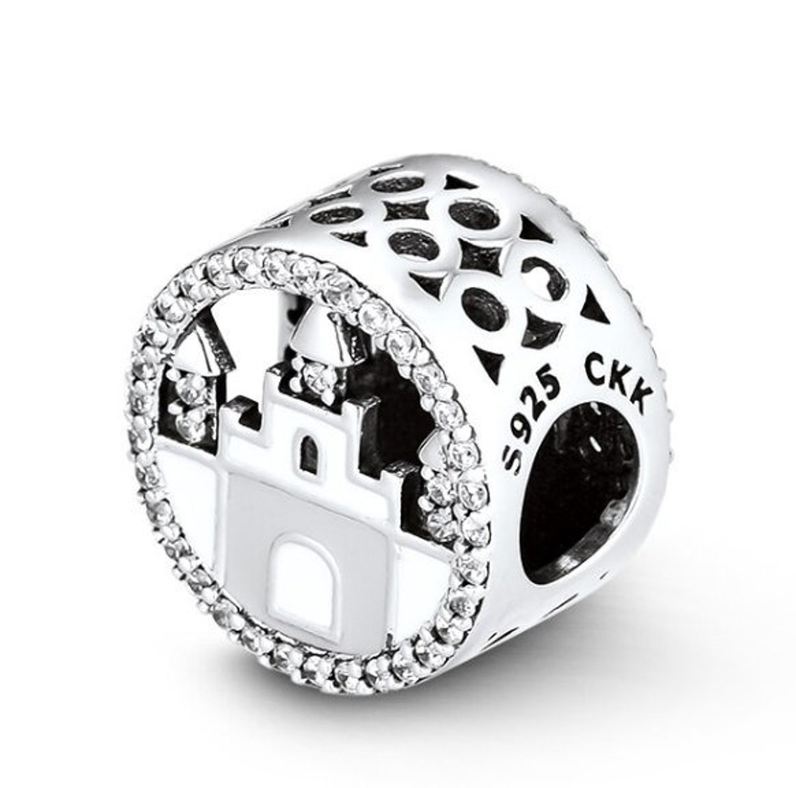 Sterling Silver Castle Charm Castle Jewelry Silver Castle - Etsy UK