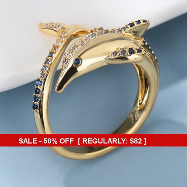 Dolphin Ring Jewelry - Etsy
