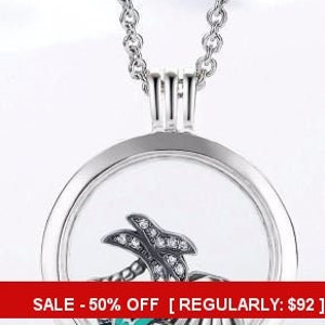 Sterling Silver Tropical Floating Locket Fish Charm Tree - Etsy
