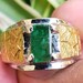 Natural Zamurd Stone Ring Swat Original Emerald Ring Real - Etsy