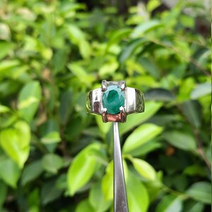 Natural Zambian Emerald Stone Ring Genuine Zamurd Stone Ring Original ...