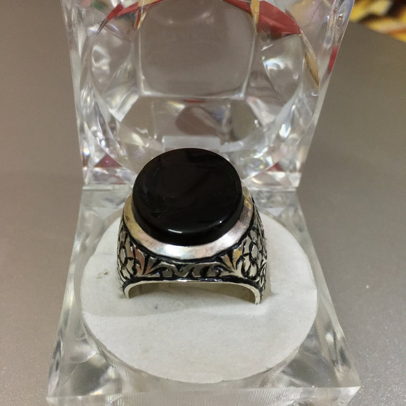 Original Yemeni Aqeeq Akik Stone Ring Blood Red Under Light in - Etsy