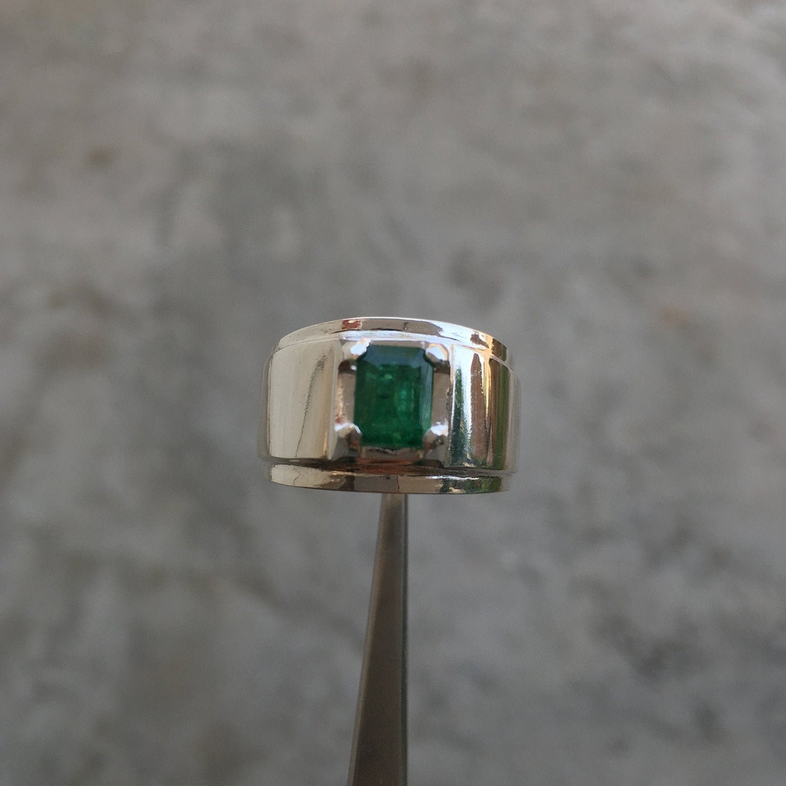 Natural Zamurd Stone Ring Swat Original Emerald Ring Real - Etsy