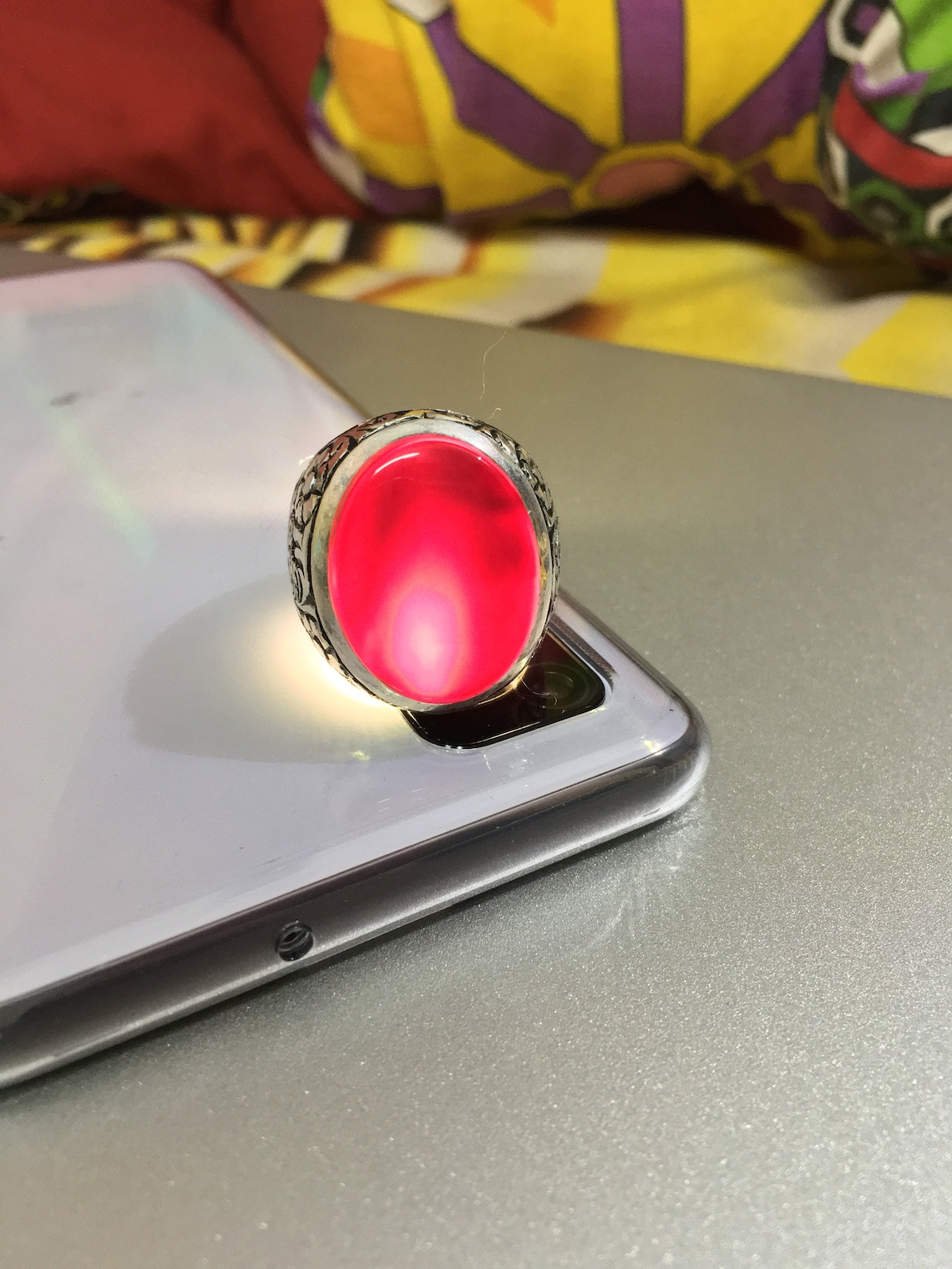 Original Yemeni Aqeeq Akik Stone Ring Blood Red Under Light in - Etsy