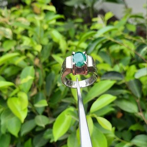 Natural Zambian Emerald Stone Ring Genuine Zamurd Stone Ring Original ...