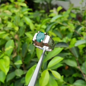 Natural Zambian Emerald Stone Ring Genuine Zamurd Stone Ring Original ...