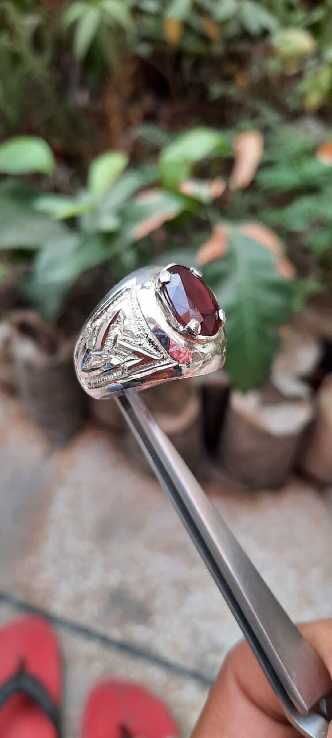 Mens Natural Ruby Ring Mens Yaqoot Stone Ring Real Ruby Stone Ring for ...